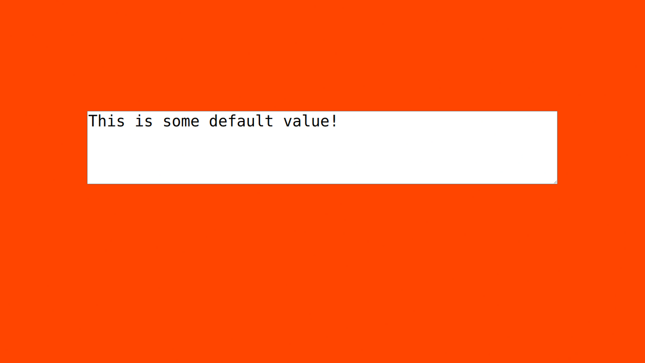 TEXTAREA Default Value Cyber Bot Machines